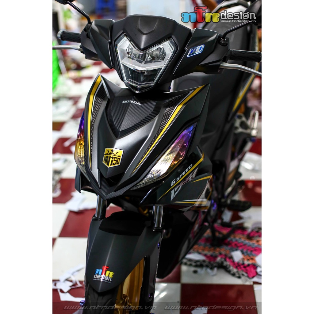 Tem Rời Dán Xe Winner V1 Mẫu Tổ Ông Vàng Đen Cực Hot, Hàng 3 Lớp Chất ...