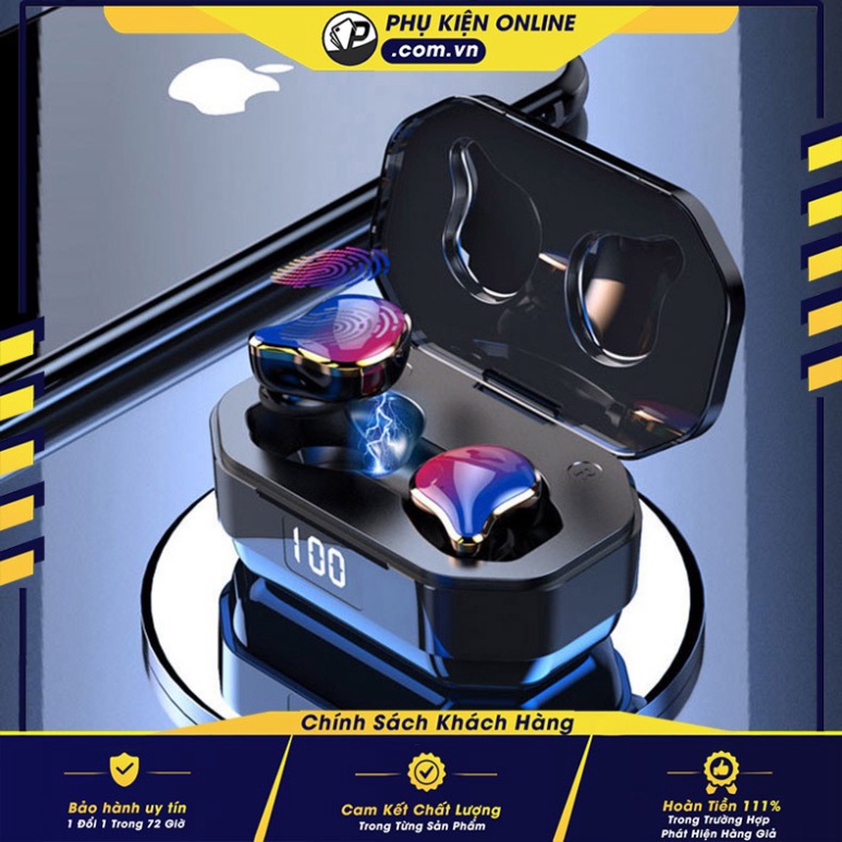 Tai nghe Bluetooth TWS G01 - Tích hợp pin dự phòng 2000mah > | Shopee ...