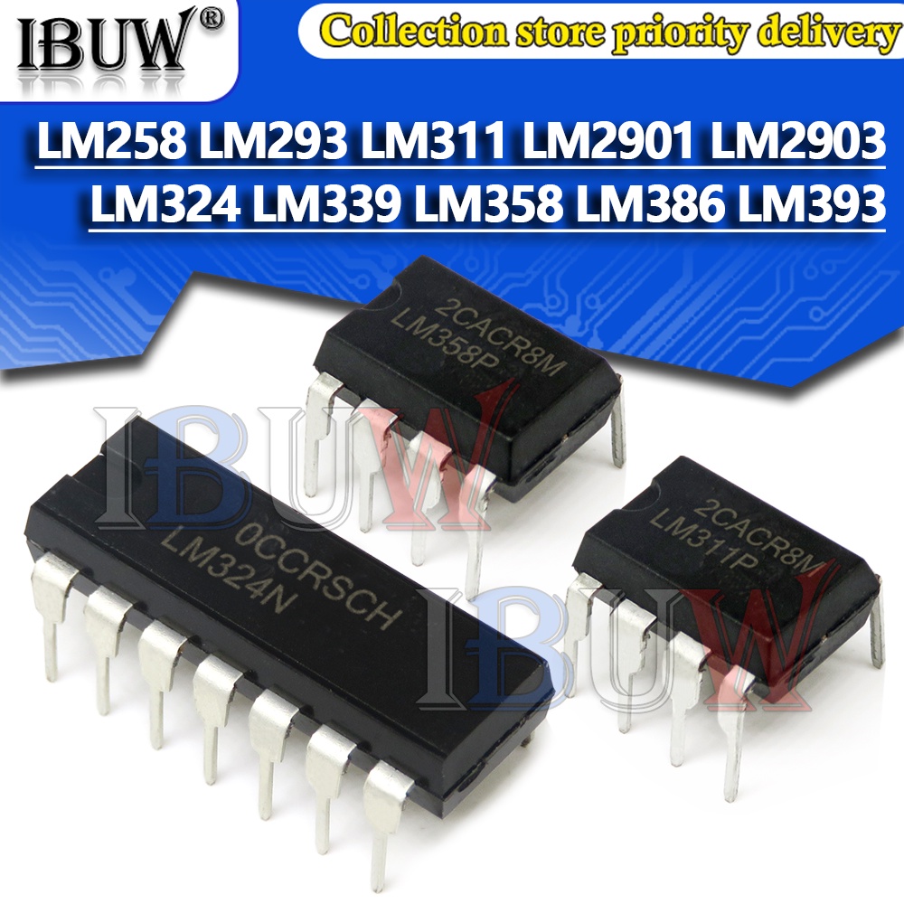 Bộ 10 Chip Điện Tử LM258P LM293P LM311P LM2901 LM2902 LM2903 LM324N ...