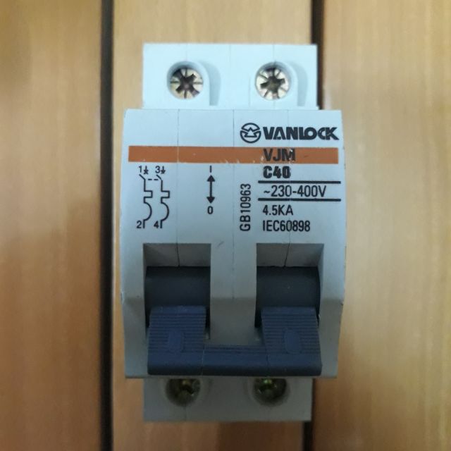 MCB 2P-40A ( aptomat 1 pha, 2 cực 40A) | Shopee Việt Nam