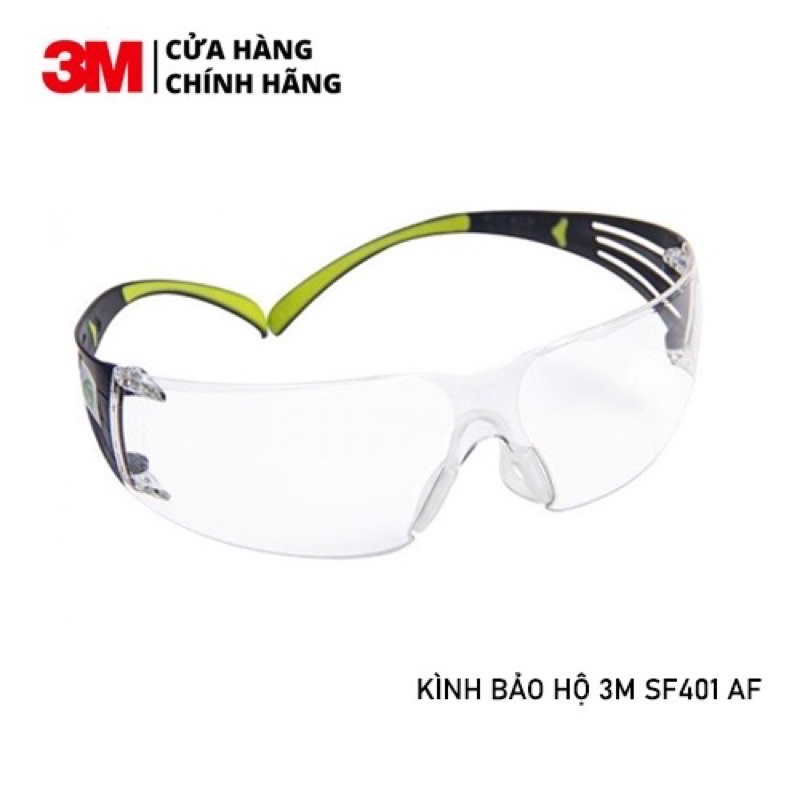 Kính bảo hộ 3M SF401AF chống bụi, chống đọng sương | Shopee Việt Nam