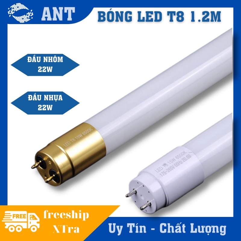 Bóng tuýp led 1m2 thuỷ tinh 22w, 22w đầu nhôm và đầu nhựa, bộ đèn led ...