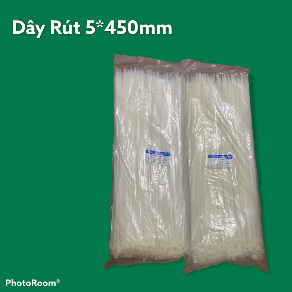 Dây rút nhựa 5*450mm ( ĐÓNG GÓI 1 BỊCH GỒM 250 SỢI DÂY RÚT ) | Shopee ...