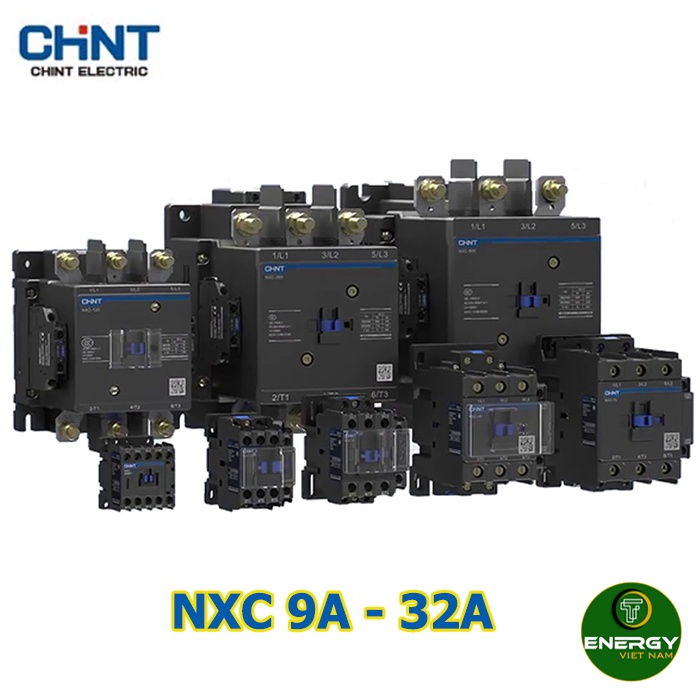 Công Tắc Tơ NXC 3P CHINT 9A, 12A, 16A, 18A, 22A, 25A, 32A - Khởi Động Từ NXC 3P CHINT | Shopee ...