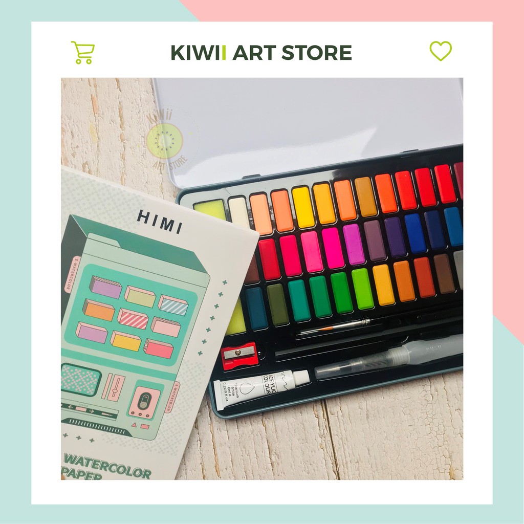 Màu nước dạng nén HIMI MIYA size 36 màu | Shopee Việt Nam