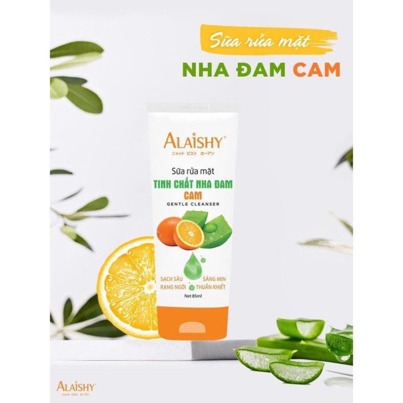 Sữa rửa mặt tinh chất nha đam cam Alaishy 80ml | Shopee Việt Nam