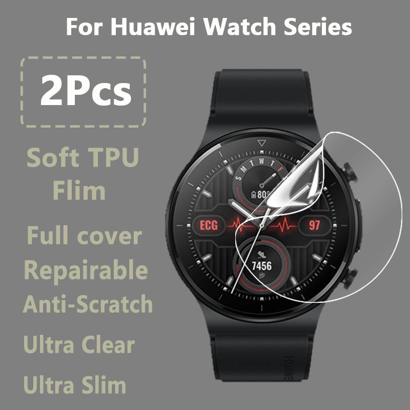Miếng Dán Bảo Vệ Màn Hình Bằng TPU Mềm Cho Huawei Watch 3 GT 2 2e GT2 ...