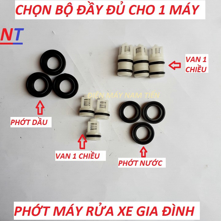 Trọn Bộ Phốt+lupe máy rửa xe 12 x 18 đầu liền ( chọn bộ phốt máy rửa xe ...