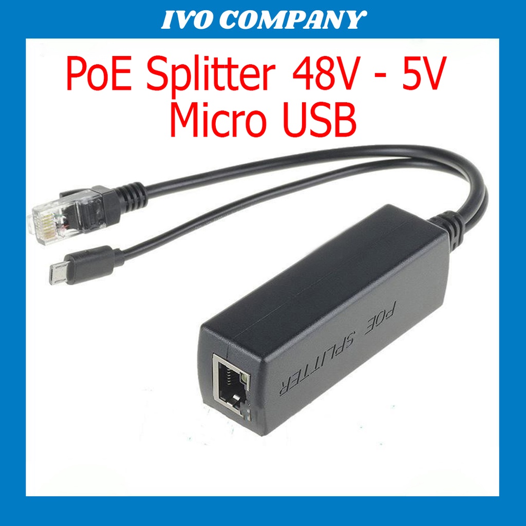 Jack POE Hạ Thế 48V Sang 5V RJ45 MICRO USB | Shopee Việt Nam