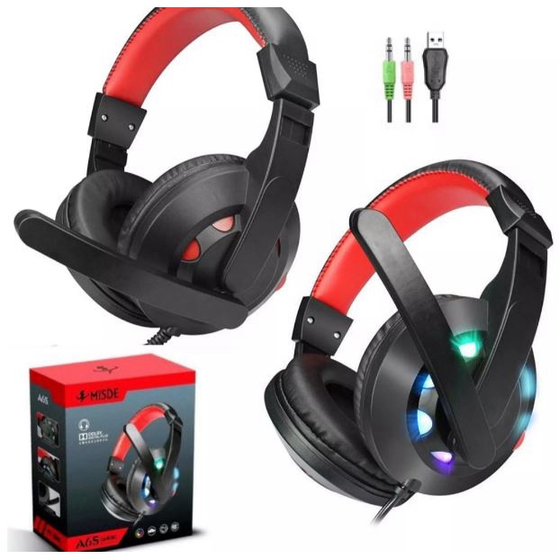 HOT SALE-Headphone Gaming MISDE A65 Led 7 màu chuyên game và học tập ...