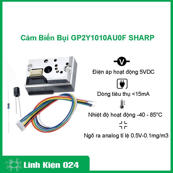 Cảm Biến Bụi GP2Y1010AU0F SHARP | Shopee Việt Nam