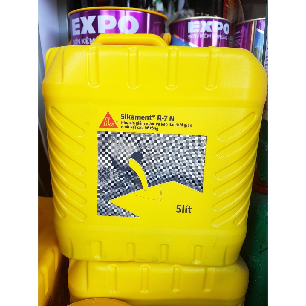 Sikament R-7N 5 lít, phụ gia tăng cường độ bê tông | Shopee Việt Nam