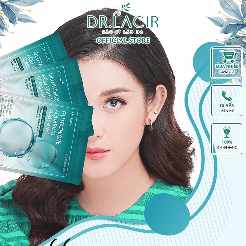 Mặt Nạ Thuỷ Tinh Glutathione Căng Bóng Dr.Lacir (Hộp 6 miếng) | Shopee Việt Nam