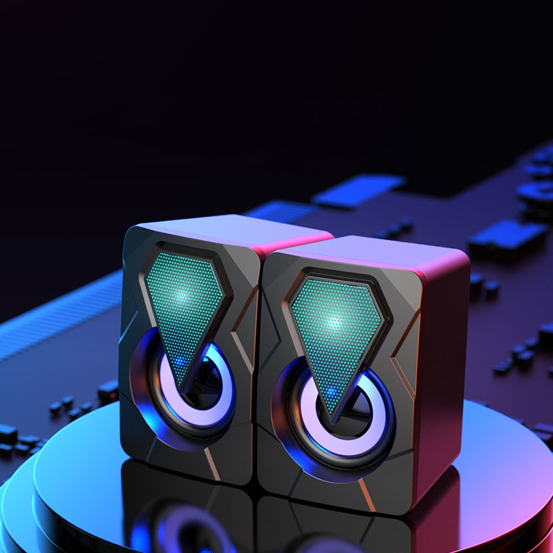 Loa máy tính mini led- Loa vi tính để bàn cho laptop, cây pc, điện ...