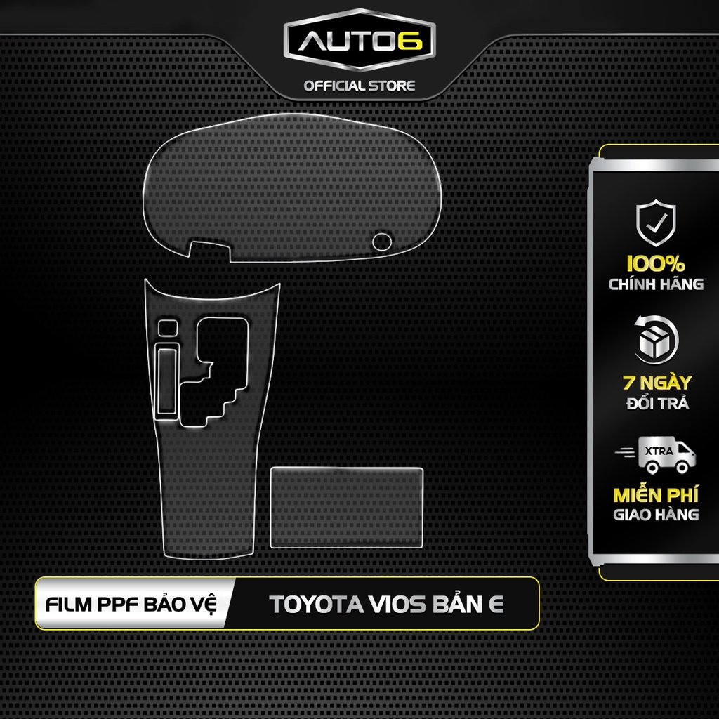 TOYOTA VIOS bản E CVT 2019-2025: Film PPF dán nội thất ô tô, chống xước và che mờ vết xước cũ ...