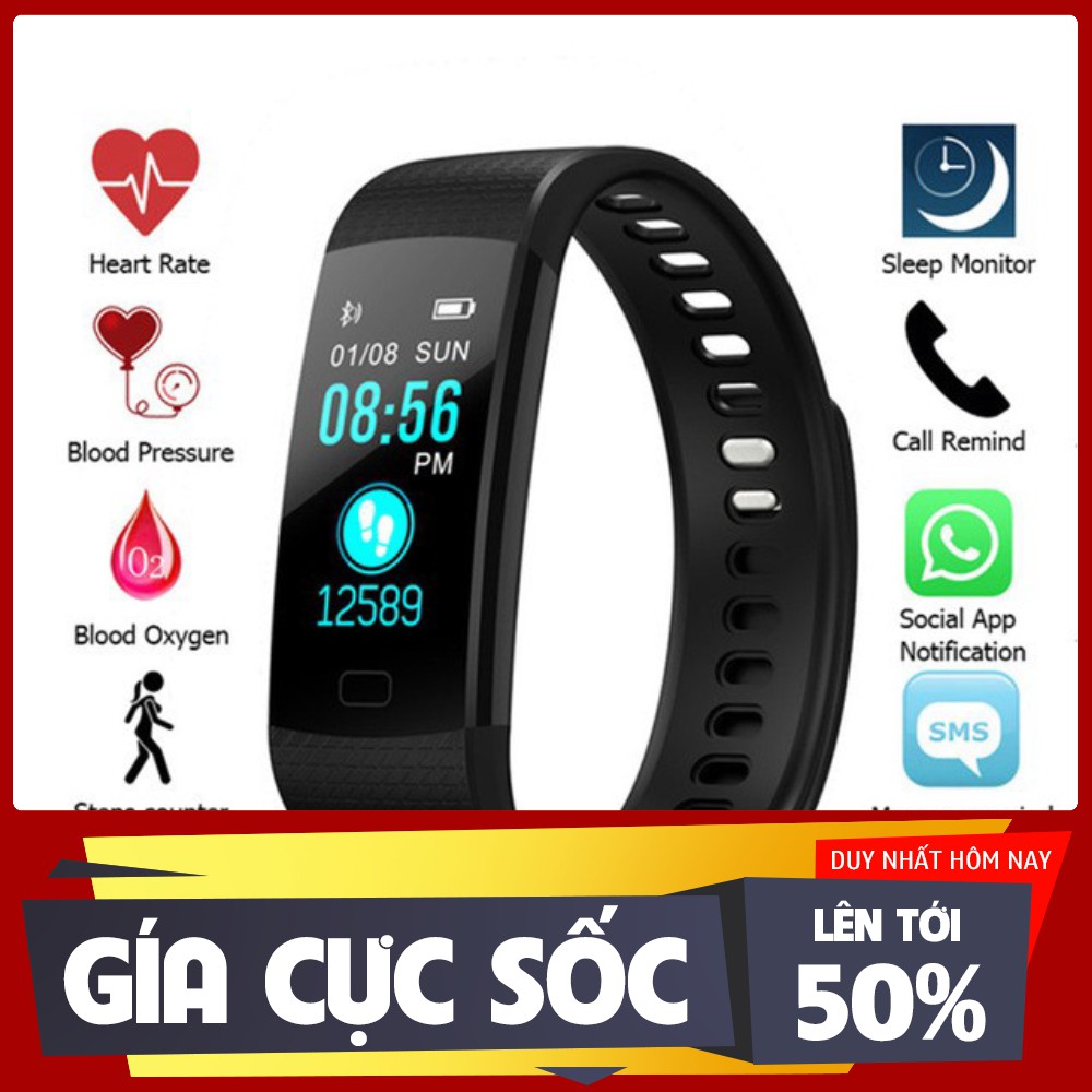 [ SALL OFF ] đồng hồ thông minh Y5, màn hình màu đặc sắc,chống nước Bảo ...