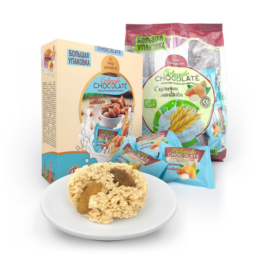 Bánh yến mạch vị hạnh nhân nhập khẩu Nga - Bánh Cobarde Chocolate with ...