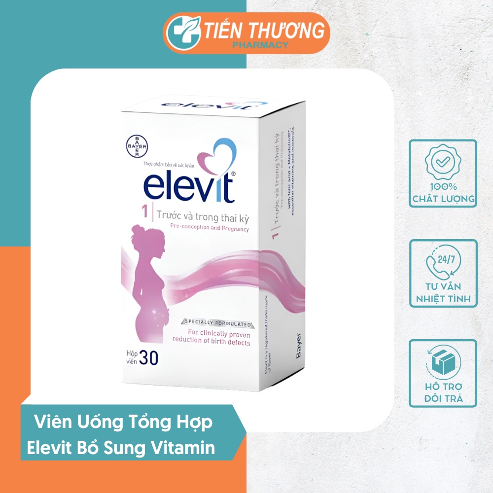 Viên Uống Tổng Hợp Elevit Bổ Sung Vitamin Và Khoáng Chất Cho Phụ Nữ ...