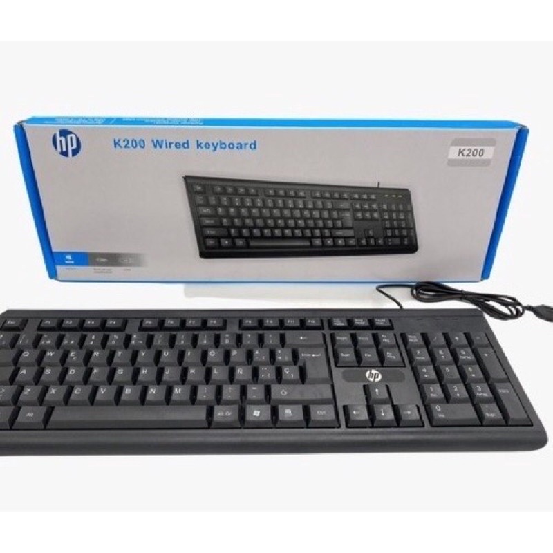 Bàn phím HP K200 cho đôi tay lướt nhẹ tặng kèm miếng di chuột | Shopee ...