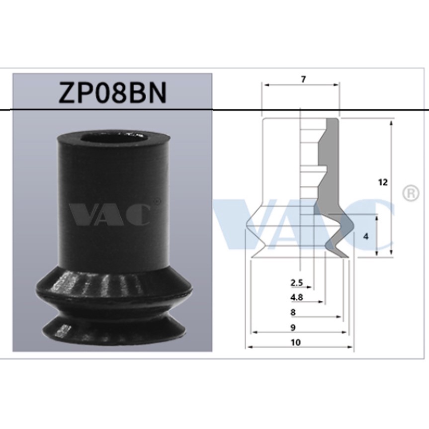 Giác hút chân không SMC ZP06/08/10/13/16/20/25/32/40/50BS/BN | Shopee ...