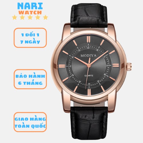 Đồng Hồ Nam MODIYA Japan SU008, Dây Da, Thời Trang Cao Cấp, Bảo Hành 6 ...