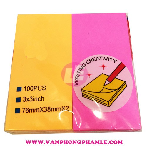Giấy Note 2 màu 7,6 x 3,8 cm | Shopee Việt Nam
