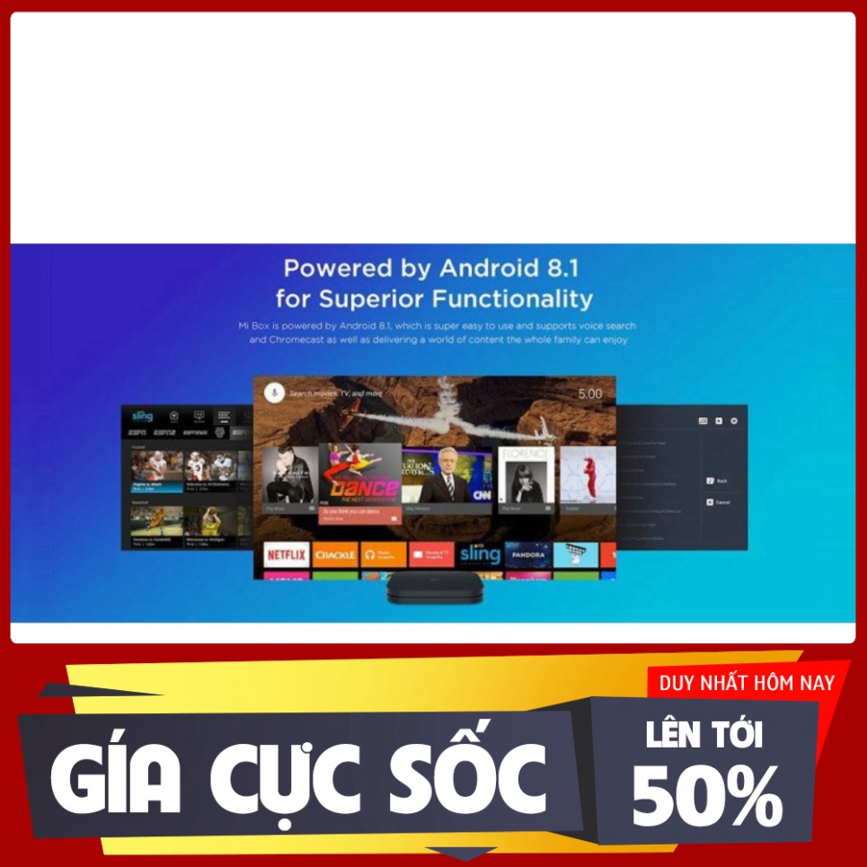CHỈ CÓ Ở ĐÂY Hộp tivi Tivi Box Xiaomi Mibox S 4K (Android 8.1) Bản quốc ...