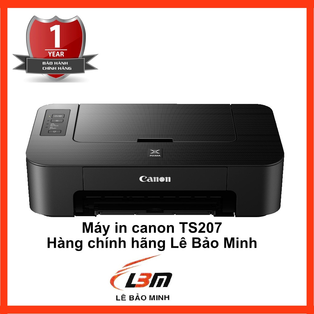 Máy in phun màu Canon PIXMA TS207 - Hàng Chính Hãng | Shopee Việt Nam