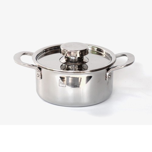 Nồi inox 304 Fivestar 3 lớp đáy liền quai bẹt 16cm nắp inox | Shopee Việt Nam