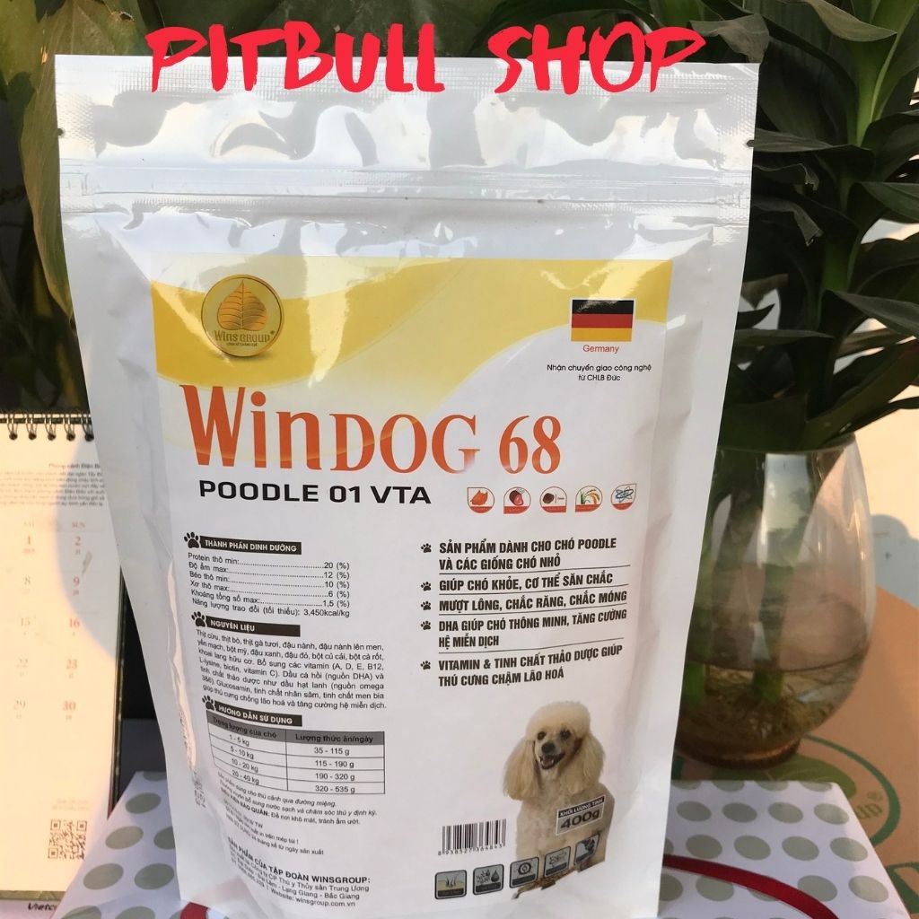 Thức Ăn Cho Chó Poodle Win DOG 68 Loại 400g | Shopee Việt Nam