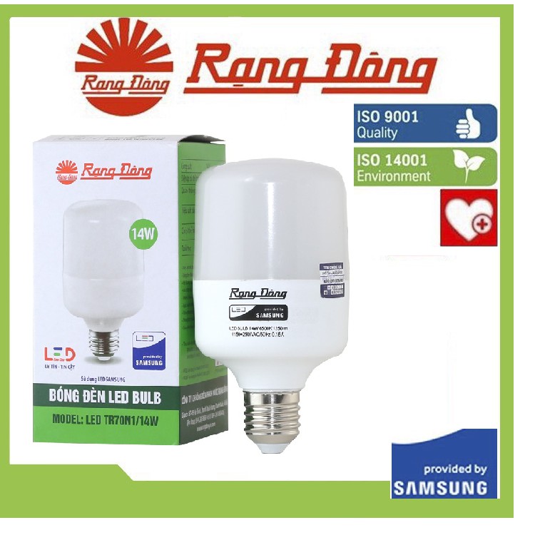 Bóng Đèn LED Rạng Đông BULB Trụ Đui E27, Công Suất 10w- 12w - 14w, Chip Led SS | Shopee Việt Nam