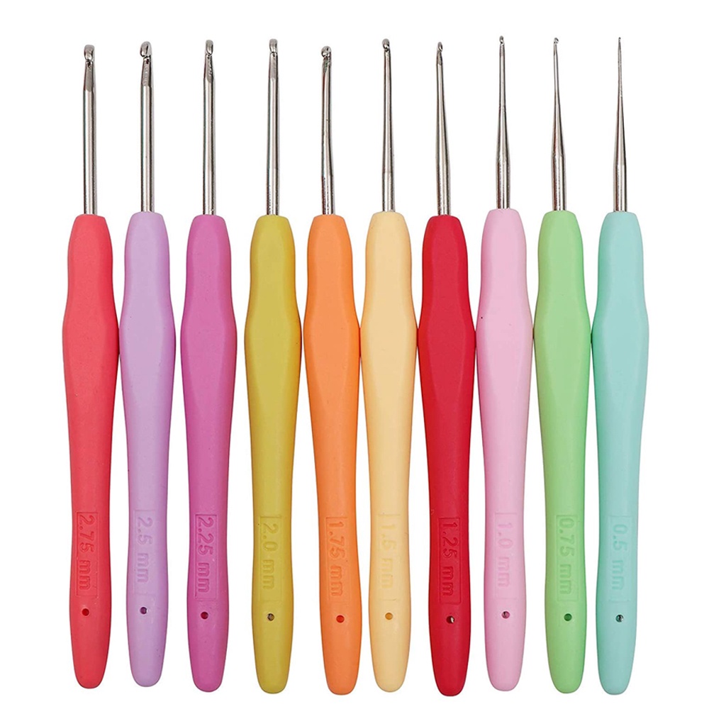 Set 5 Kim Đan Len 2-4mm Tay Cầm Cao Su Tiện Lợi | Shopee Việt Nam
