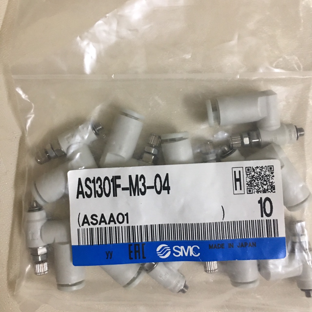 Van tiết lưu SMC AS1301F-M3-04 (Cắm nhanh ống 4 ren M3) (1 chiếc ...