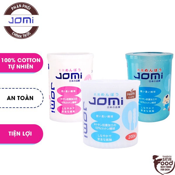 Tăm Bông Jomi Kháng Khuẩn Cho Trẻ Em & Người Lớn | Shopee Việt Nam