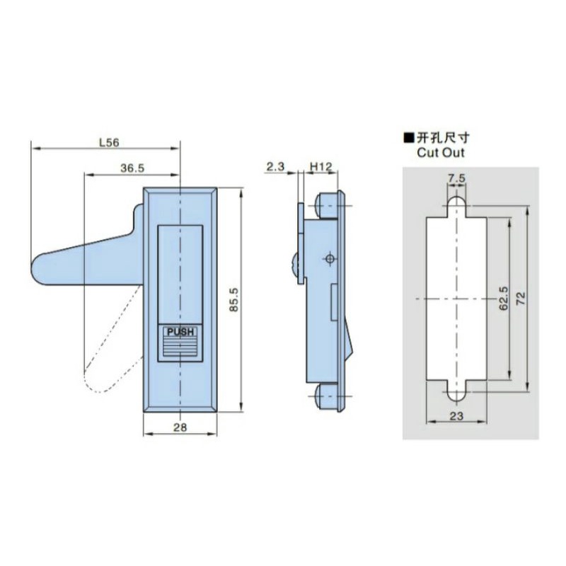 Khóa MS603- Khóa bật đỏ - Khóa tủ điện hàng Hengzhu chính hãng | Shopee ...