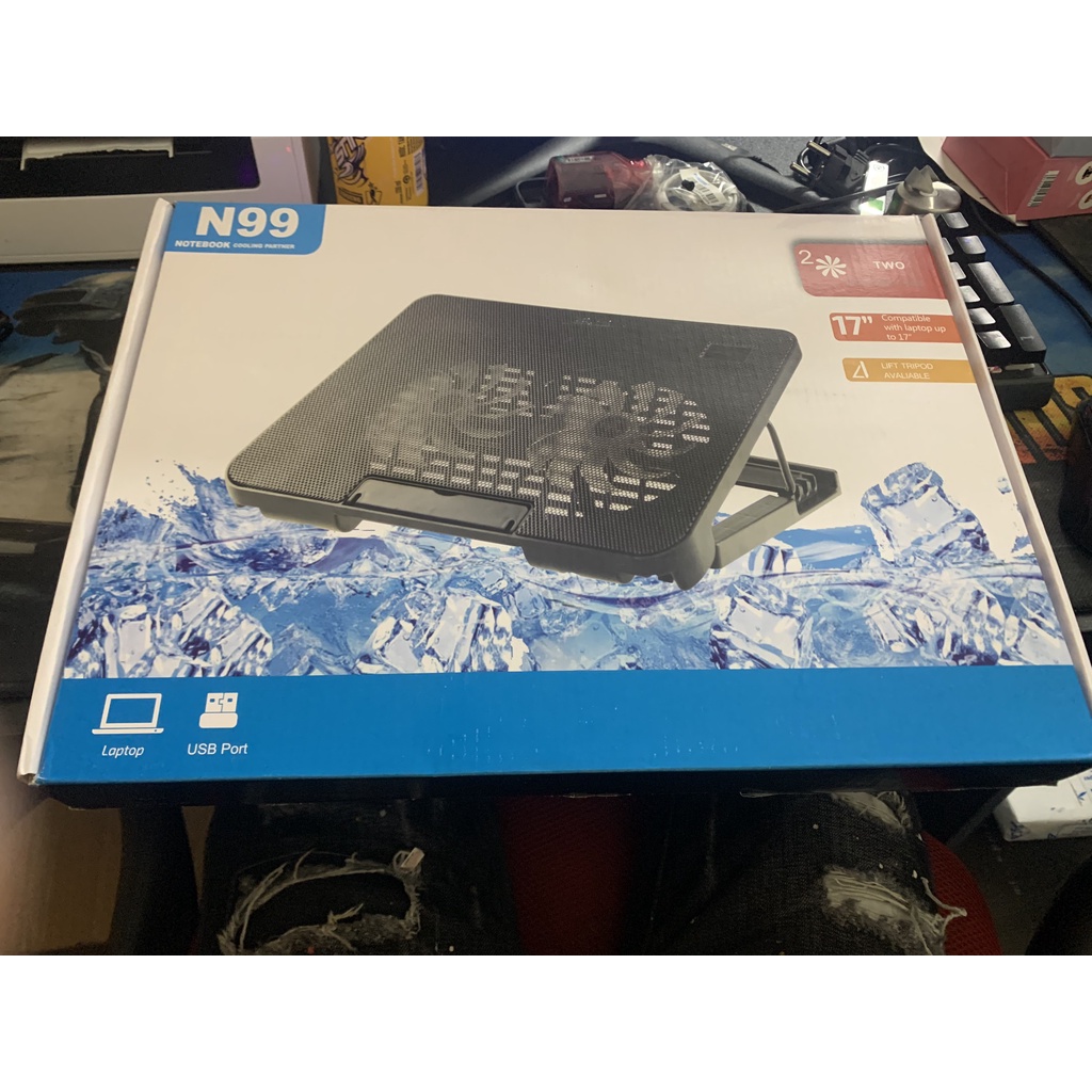 Đê tản nhiệt laptop 1 fan V19 và 2fan N99 hàng chất lượng cao | Shopee ...
