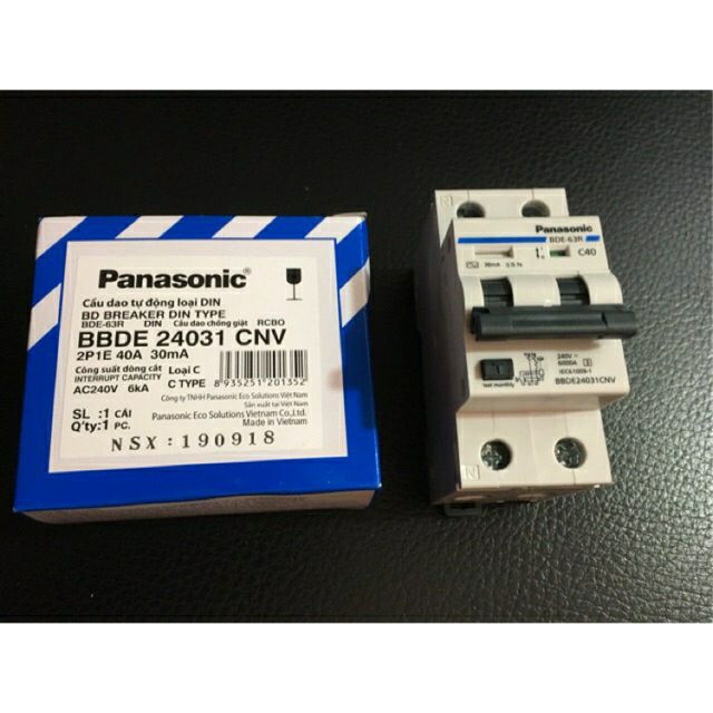 CB chống giật (RCBO) panasonic 32A, 40A, 63A | Shopee Việt Nam