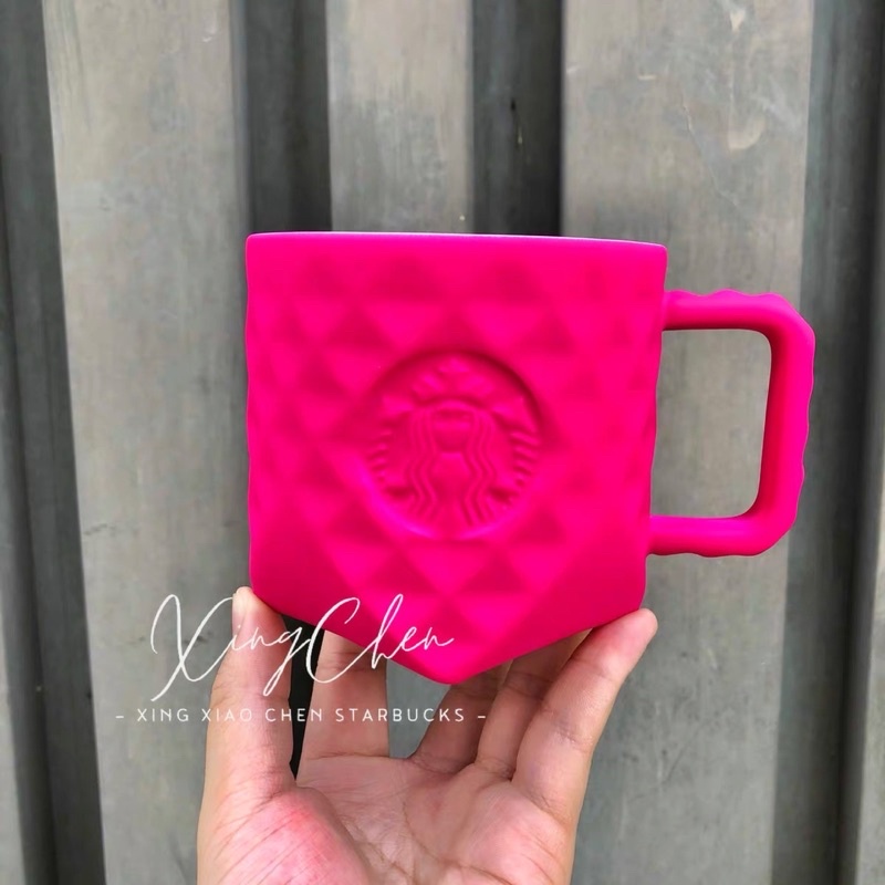 Ly mug sứ Starbucks chính hãng màu Neon Pink | Shopee Việt Nam