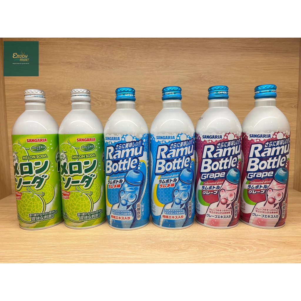 NƯỚC NGỌT CÓ GA SANGARIA RAMU SODA NHẬT BẢN 500ML | Shopee Việt Nam