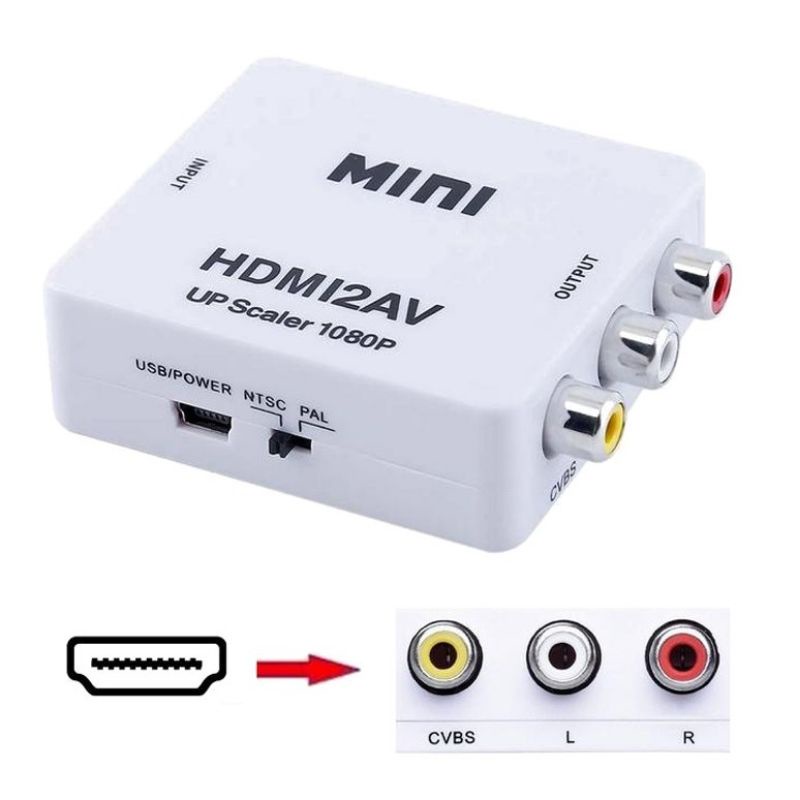 Bộ chuyển đổi tín hiệu HDMI sang AV - Box HDMI to AV | Shopee Việt Nam