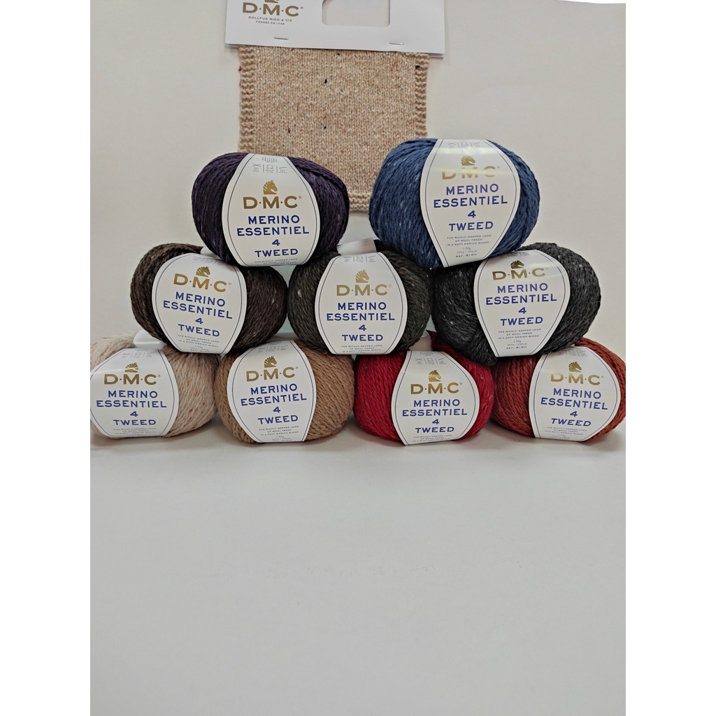 Cuộn len sợi đan tay AC , Acrylic DMC Merrino 4 Tweed 50gr 8150 ...