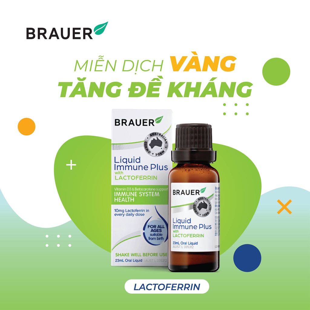 Siro Brauer Liquid Immune Plus With Lactoferrin – Giúp Tăng Đề Kháng ...