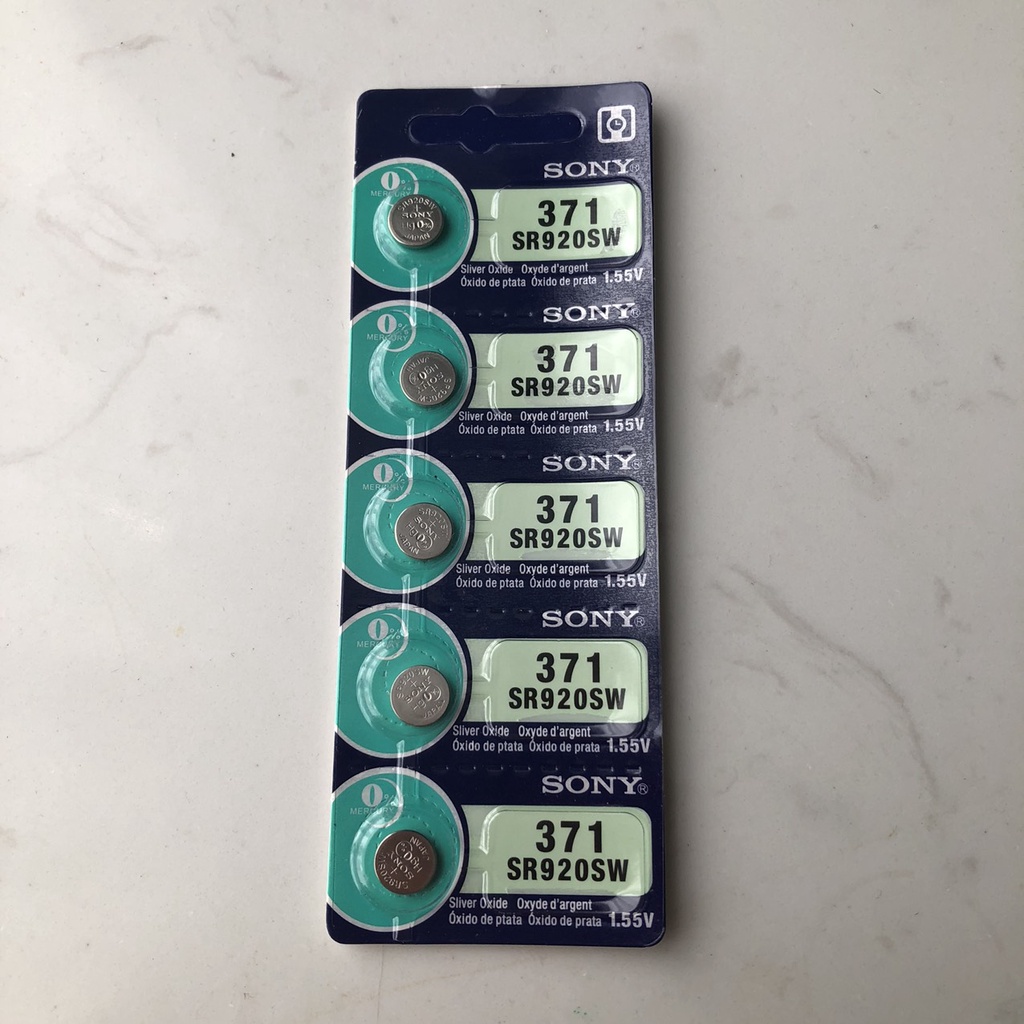 Vỉ 5 Viên Đồng Hồ Sony SR626 / SR621 / SR521 / SR920 / SR927 / SR416 1 ...