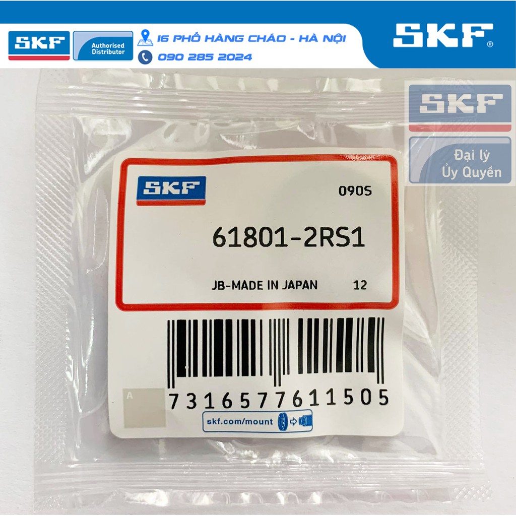 VÒNG BI SKF 61801-2RS1 Chính Hãng | Shopee Việt Nam