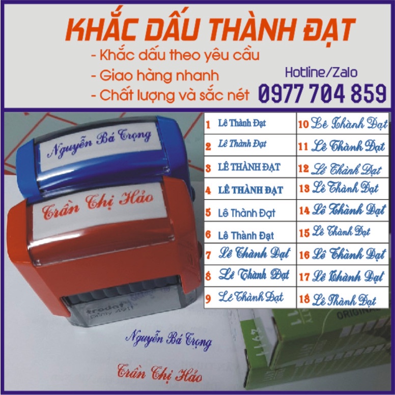 Khắc dấu tên theo yêu cầu | Shopee Việt Nam