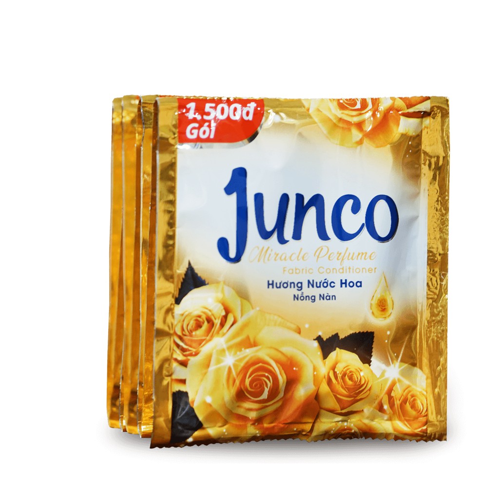 NƯỚC XẢ VẢI JUNCO HƯƠNG NƯỚC HOA DÂY 10 GÓI | Shopee Việt Nam