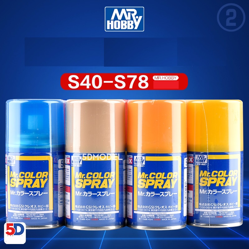 Sơn xịt mô hình Mr Color Spray S40 - S78 Mr Hobby | Shopee Việt Nam