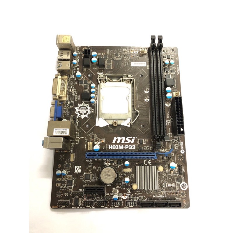 Mainboard MSI H81M-P33 SK 1150 chính hãng | Shopee Việt Nam