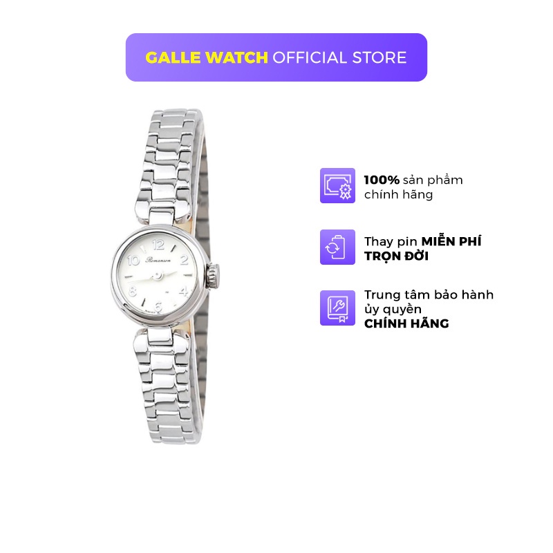 Đồng hồ Romanson Woman Watch PA2638LWIVORY nữ mặt nhỏ máy Thụy Sĩ chống ...