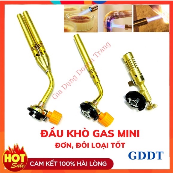 Đầu khò ga mini, Đèn khò gas mini ống đôi và đơn (Loại tốt) | Shopee ...